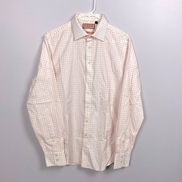 Thomas Pink | Shirts | Thomas Pink Mens Light Pink Grid Buttondown ...